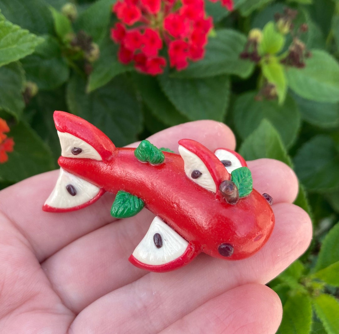 Apple Shark Handmade Figurine - Etsy