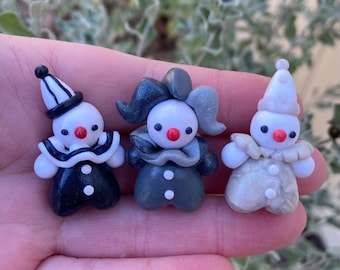 Mini Clown Handmade Figurine - Etsy