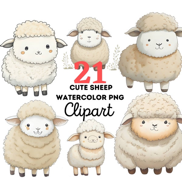 Cute Sheep Art - Etsy