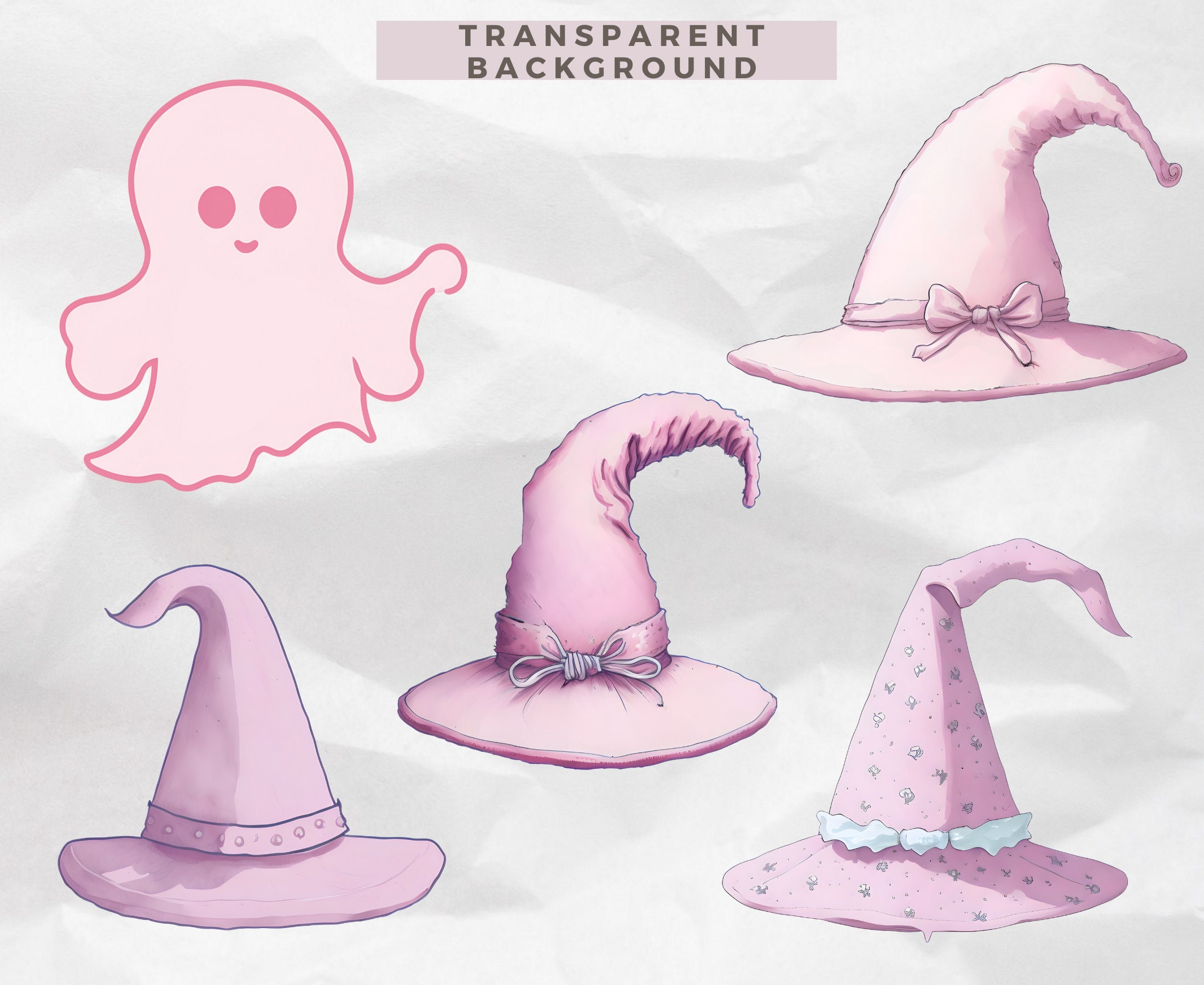 Pink Pastel Halloween Clipart Halloween Clipart Pink Pumpkin - Etsy