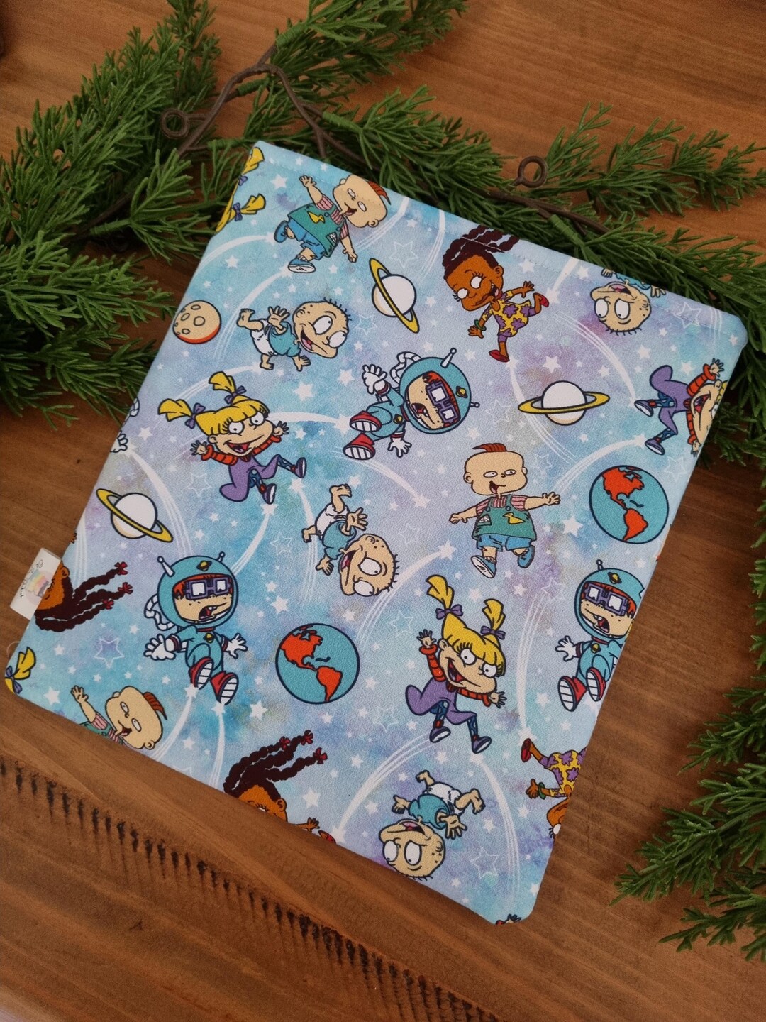 Rugrats in Space Cartoon Fabric Book Sleeve, Kindle Sleeve, Laptop ...