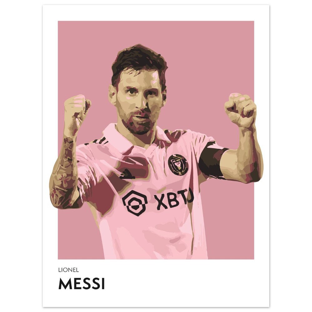 Lionel Messi Inter Miami Goal Celebration Artwork - Etsy