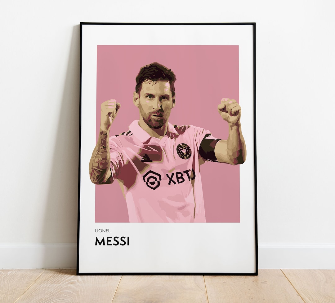 Lionel Messi Inter Miami Goal Celebration Artwork - Etsy
