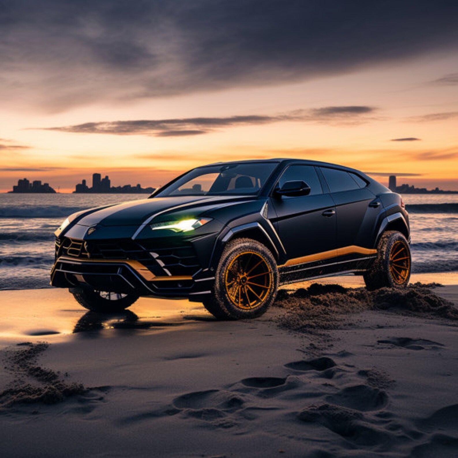 Sculpted Power: Digital Lamborghini Urus Car Art for Your Space - Etsy