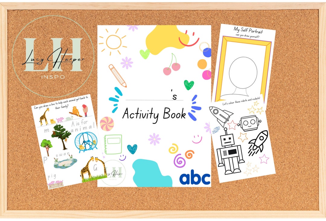 Kids Activity Book - Printable - Etsy