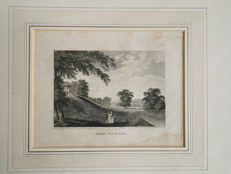 Group of Two Old English Landscape Prints, Medland Engravings, Based on ...