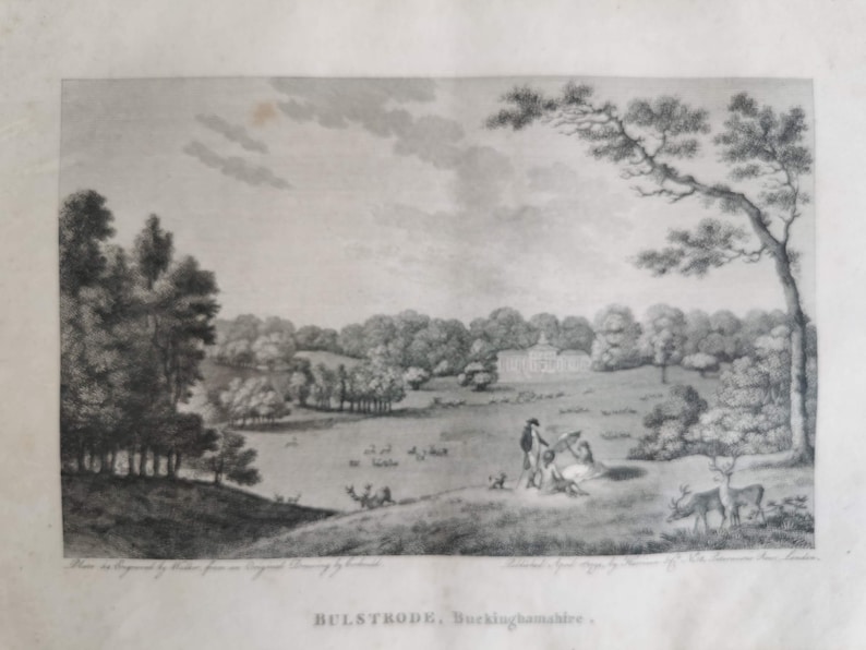 Group of Two Old English Landscape Prints, Medland Engravings, Based on ...