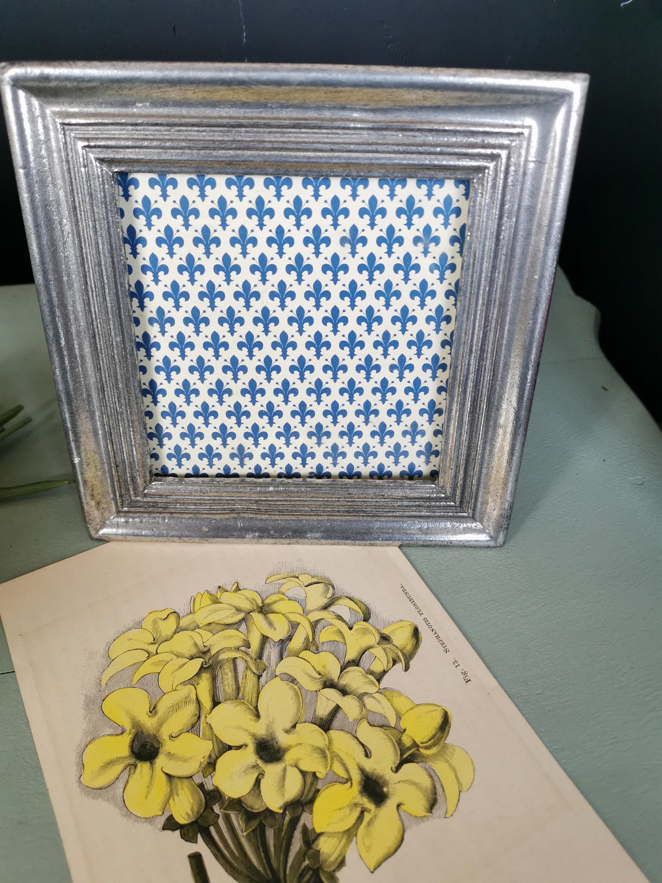 Square Pewter Frames With Pewter Glass Marked 90%, Replica of an ...