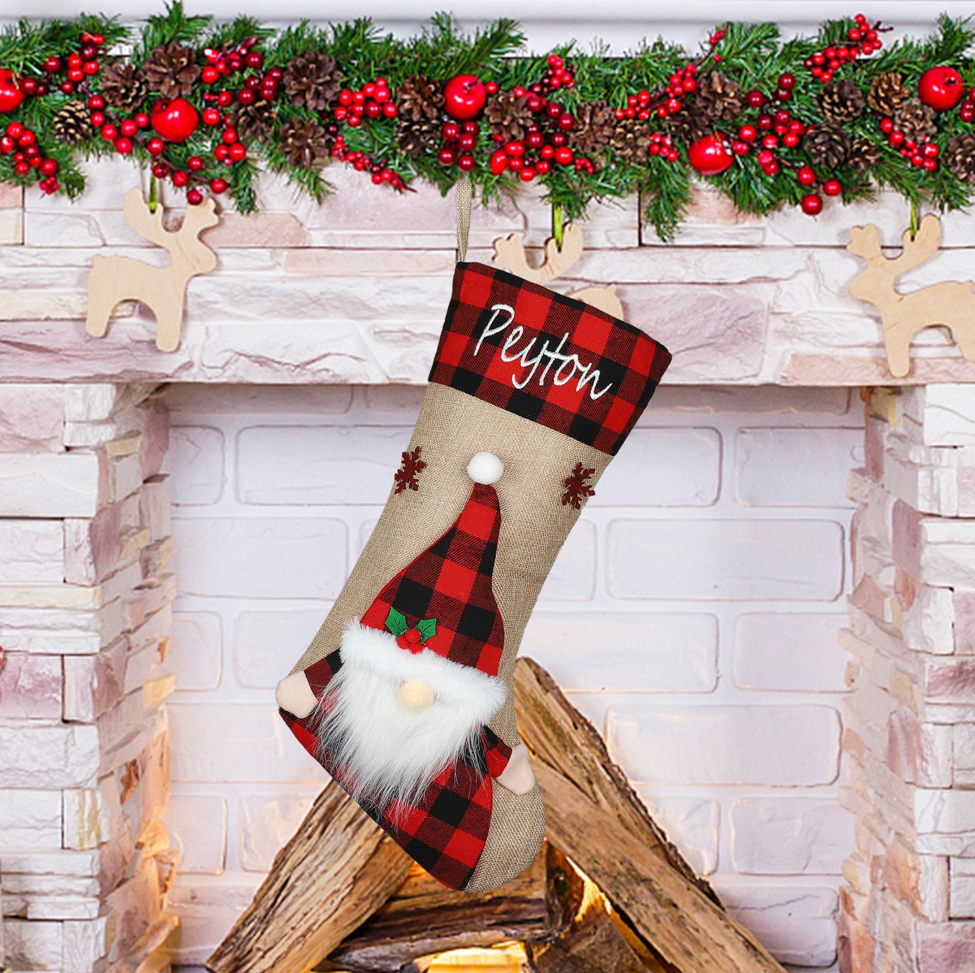 Personalized Stockings With Names for Christmaschristmas - Etsy