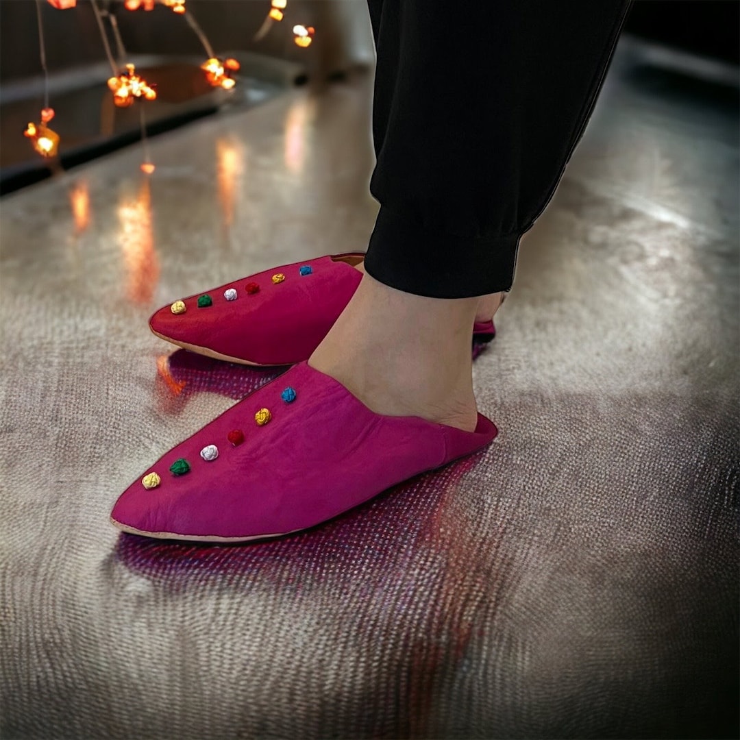 Elegant Moroccan Babouche Shoes and Women's Slippers. Gift - Etsy