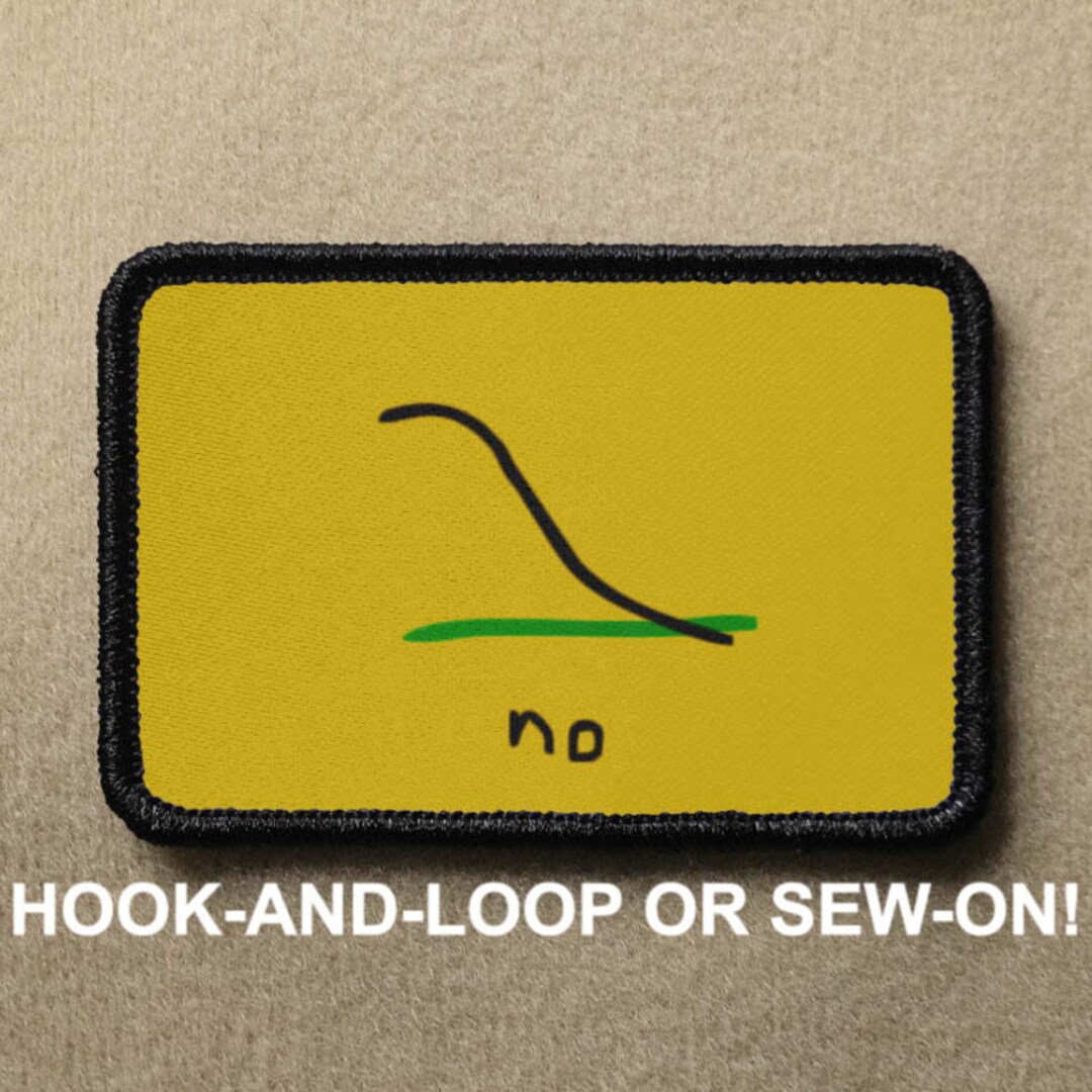 No Don't Tread on Me Snake DTOM Gadsden Funny Parody Hook and Loop ...