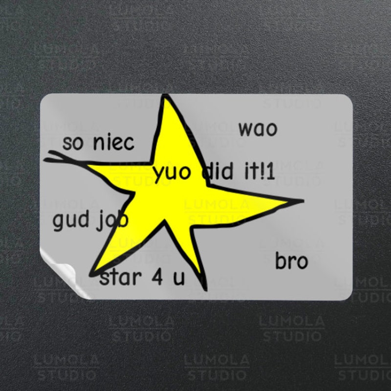 You Did It Gold Star - Etsy
