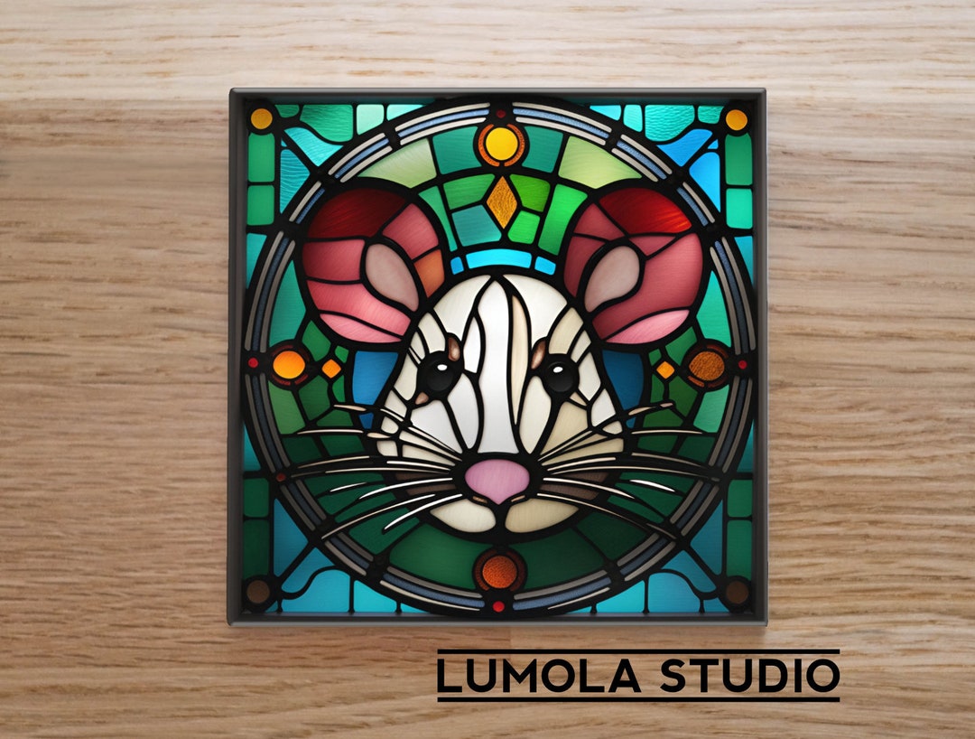 Mouse Cute Rodent Pet 1 Animal Mosaic Art Glossy Ceramic - Etsy