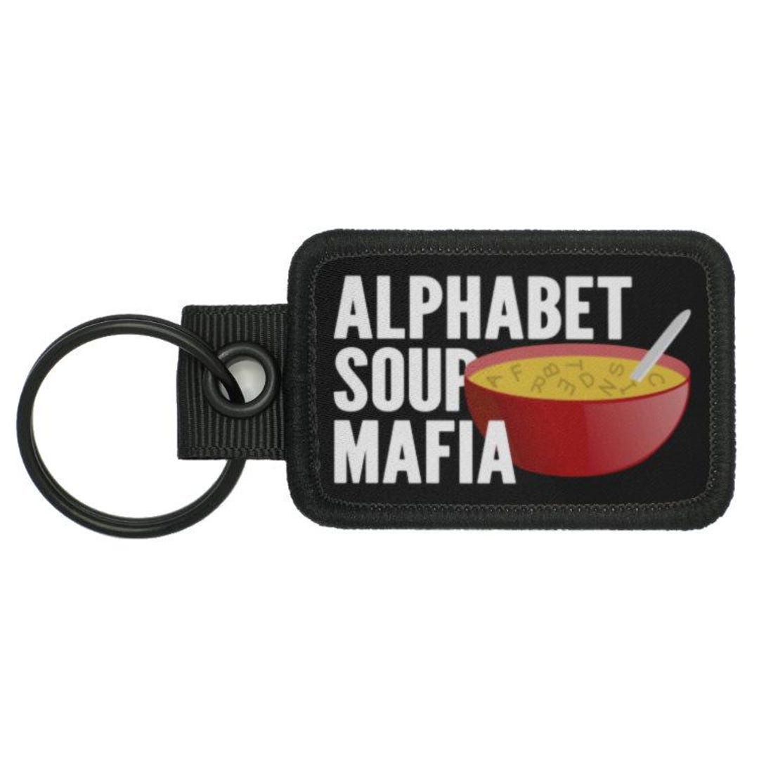 Alphabet Soup Mafia Funny Meme Novelty Morale Keychain - Etsy