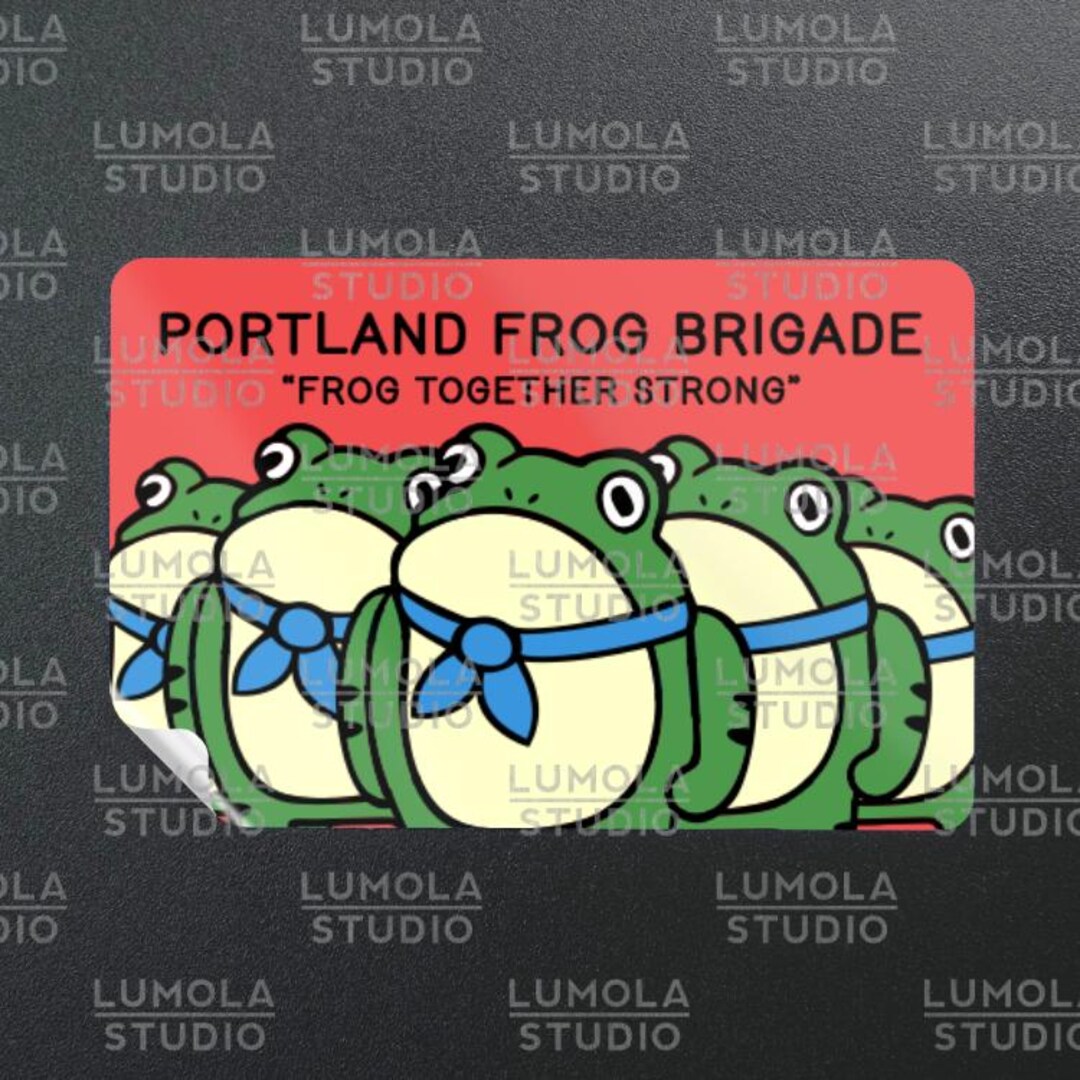 Portland Frog Brigade Together PDX Frog Protester Resist Meme Funny ...