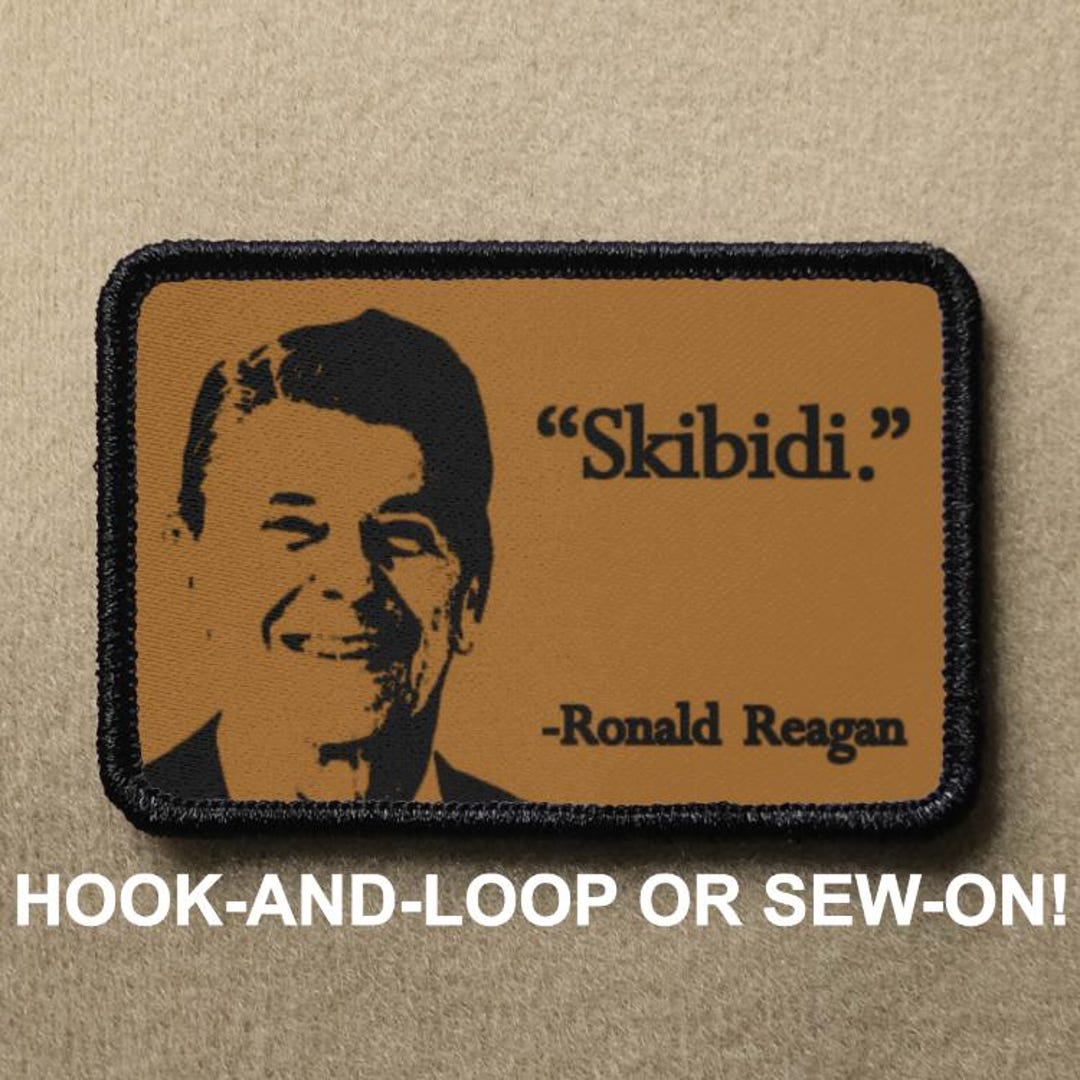 Skibidi Gen Alpha Funny Novelty Morale Patch - Hook and Loop or Sew on ...