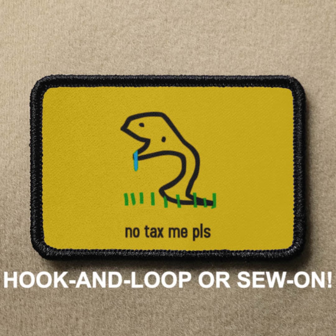 No Tax Me Pls Don't Tread on Me Snake DTOM Gadsden Funny Parody Hook ...