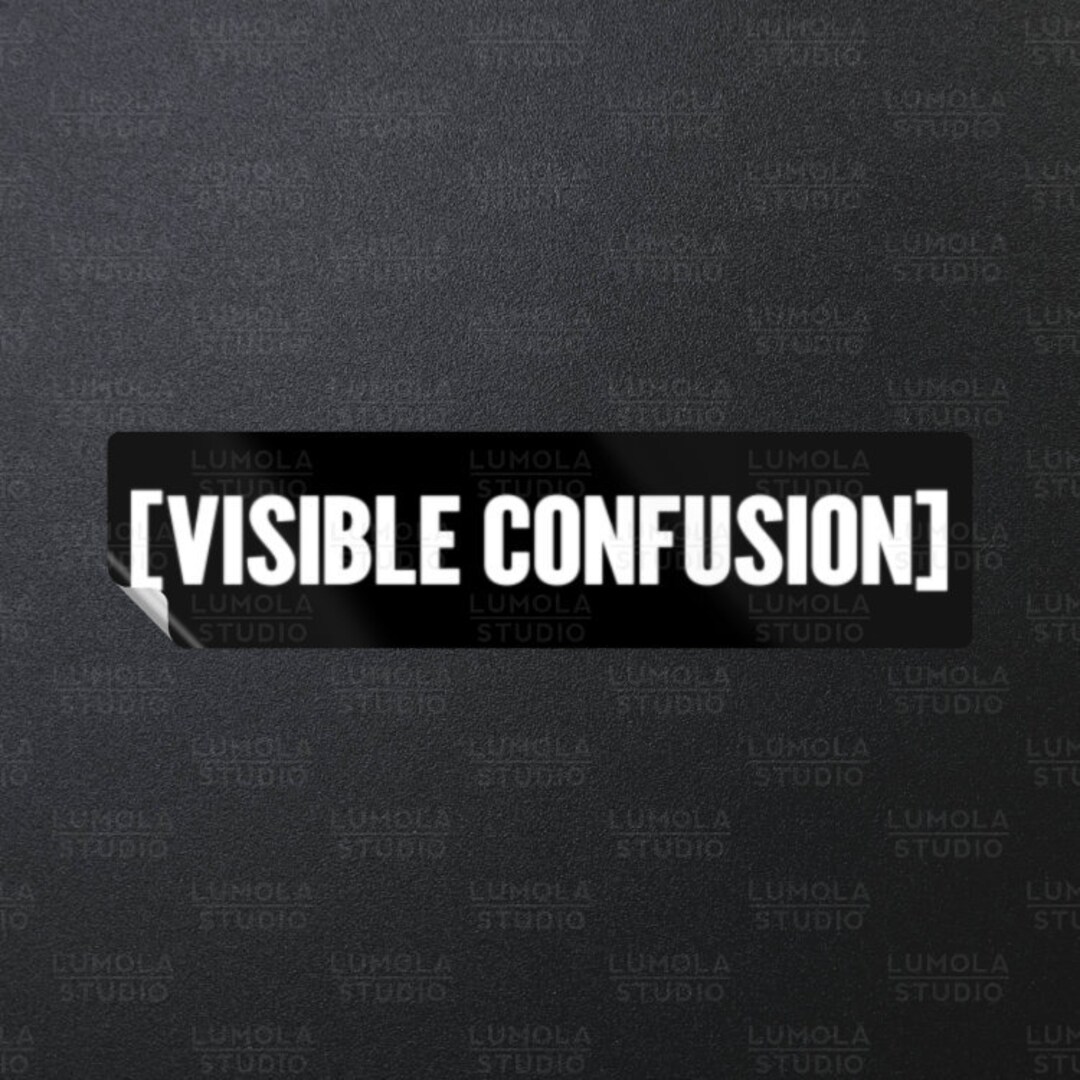 Visible Confusion Subtitles Meme Funny Parody Novelty Morale Sticker ...