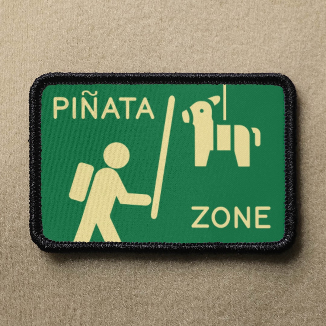 Pinata Zone Hiker National Parks Funny Parody Novelty Hook and Loop Morale Patch PATCHRIOT ...