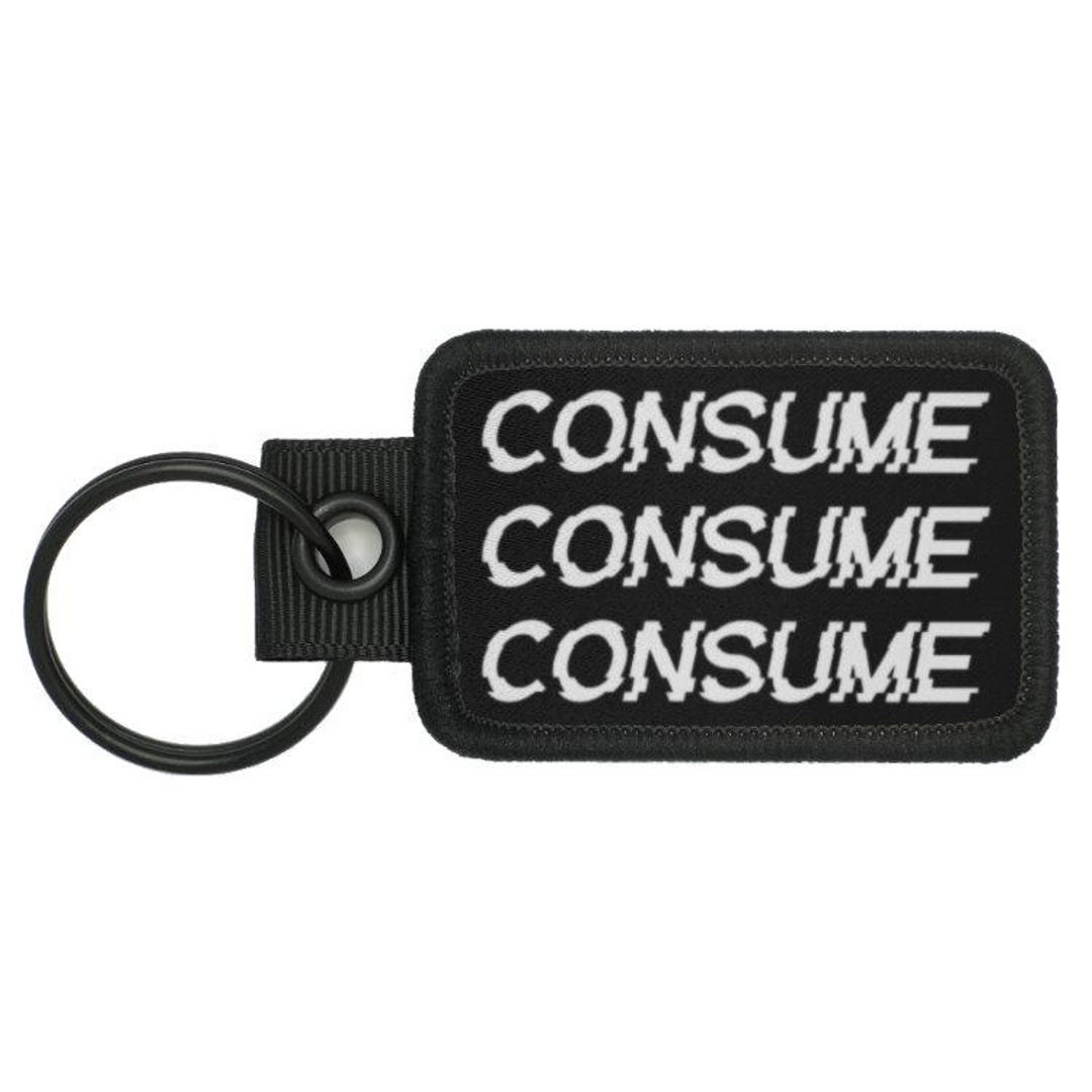 Consume Consoom Propaganda Black Funny Meme Novelty Morale Keychain - Etsy