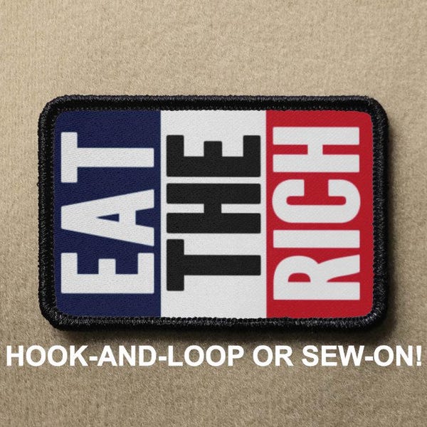 Eat the Rich Patch - Etsy