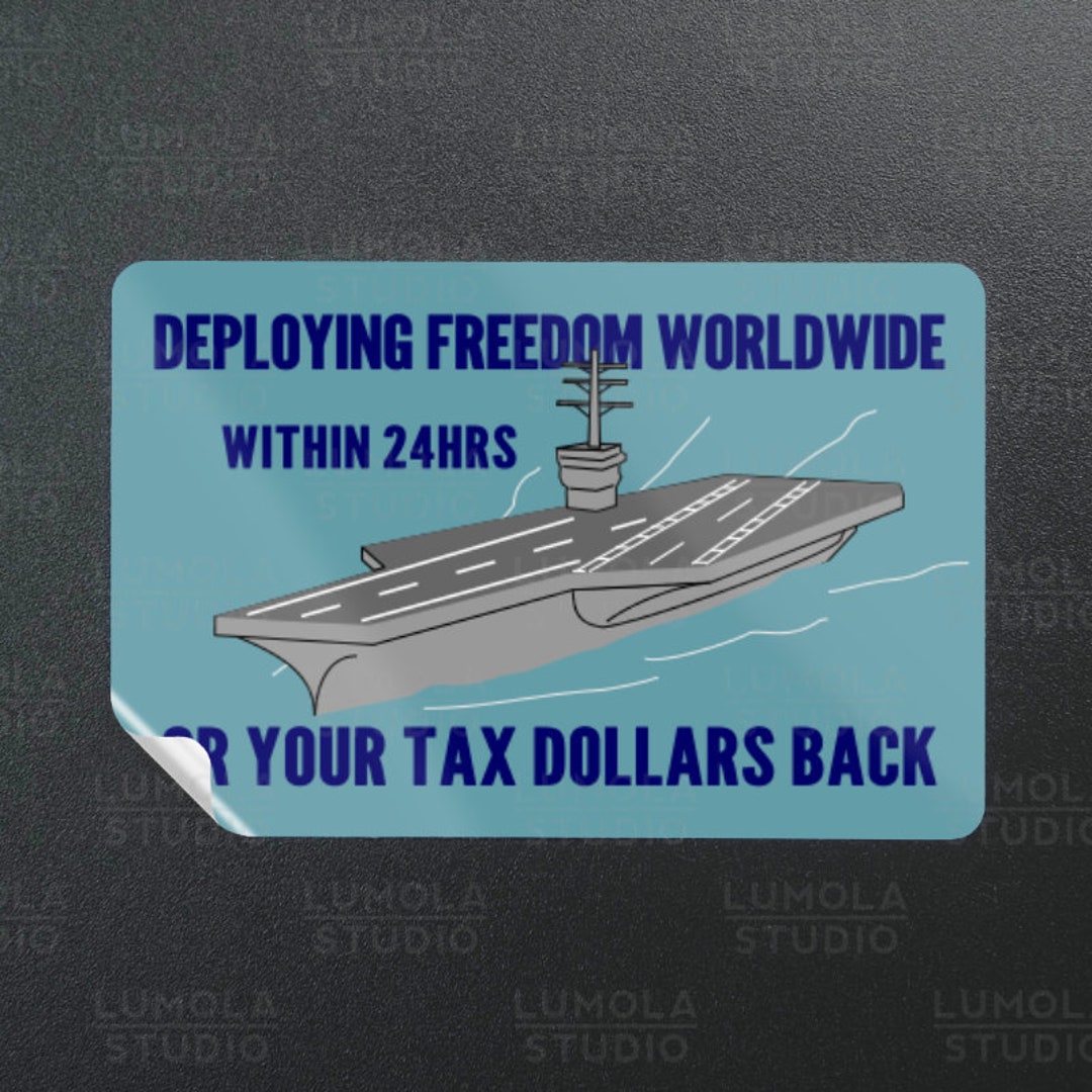 Deploying Freedom Worldwide 2 Meme Funny Parody Novelty Morale Sticker ...