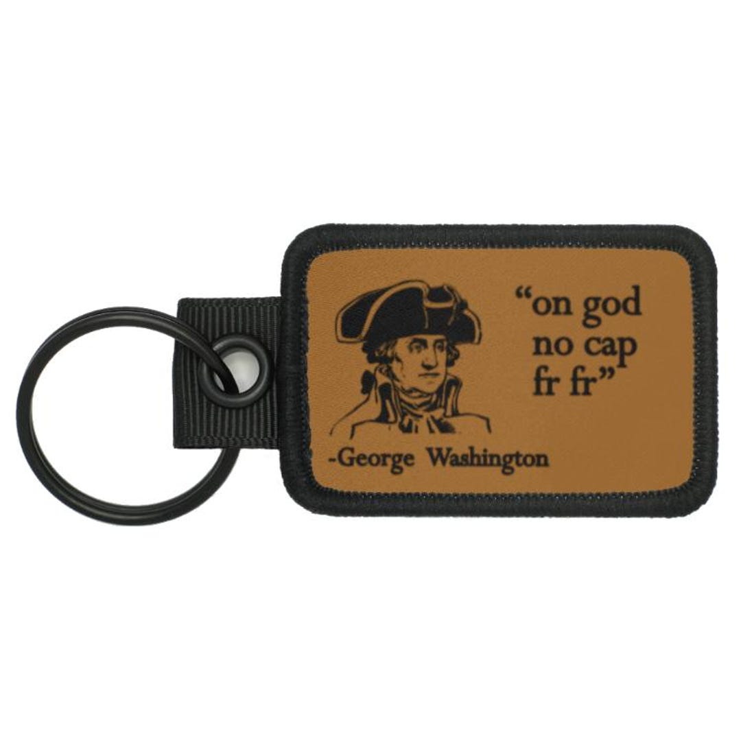 On God No Cap Fr Fr Gen Z Funny Meme Novelty Morale Keychain - Etsy