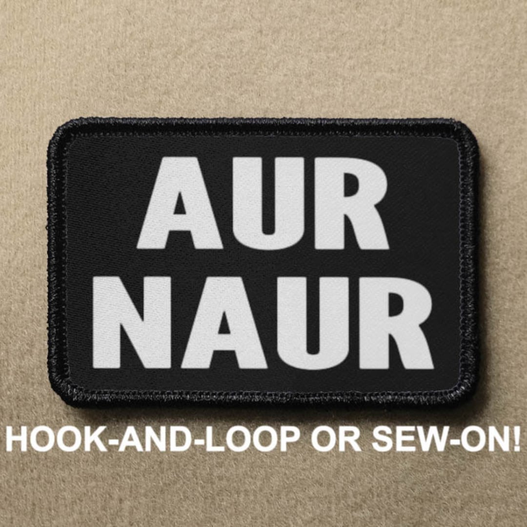 Aur Naur Australian Oh No Meme Funny Novelty Morale Patch - Hook and ...