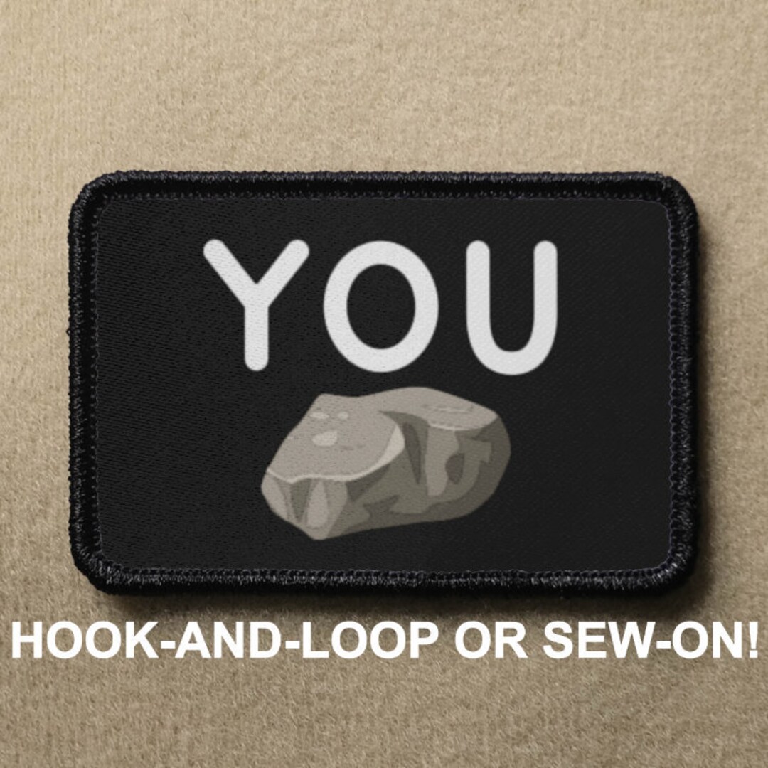 You Rock Motivational Pun Meme Funny Novelty Morale Patch - Hook and ...