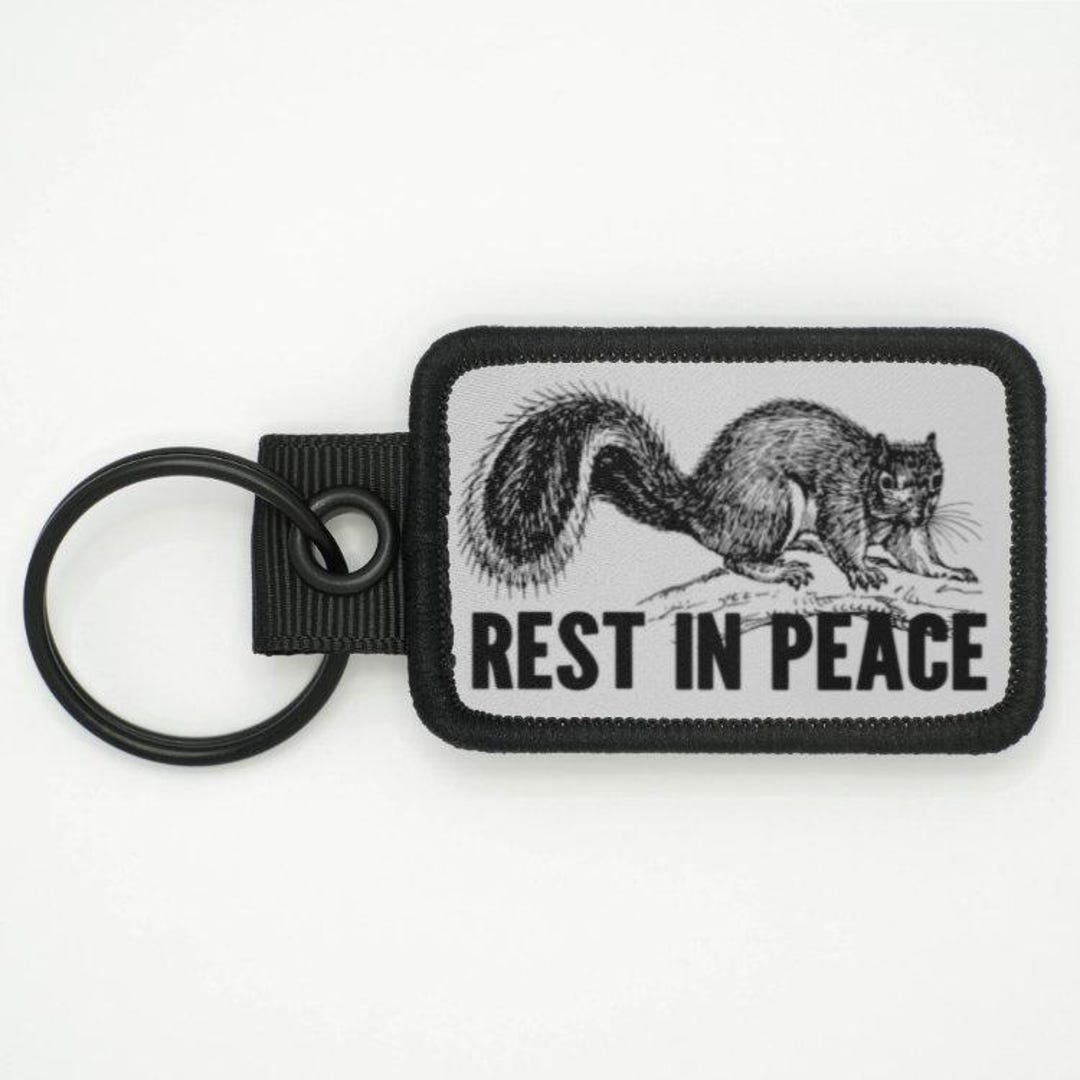 Rest in Peace Squirrel Meme Novelty Morale Keychain - Etsy