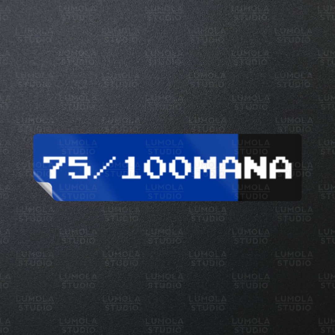 Mana Bar Mage Wizard Magic Spell Retro Video Game Funny Parody Novelty ...