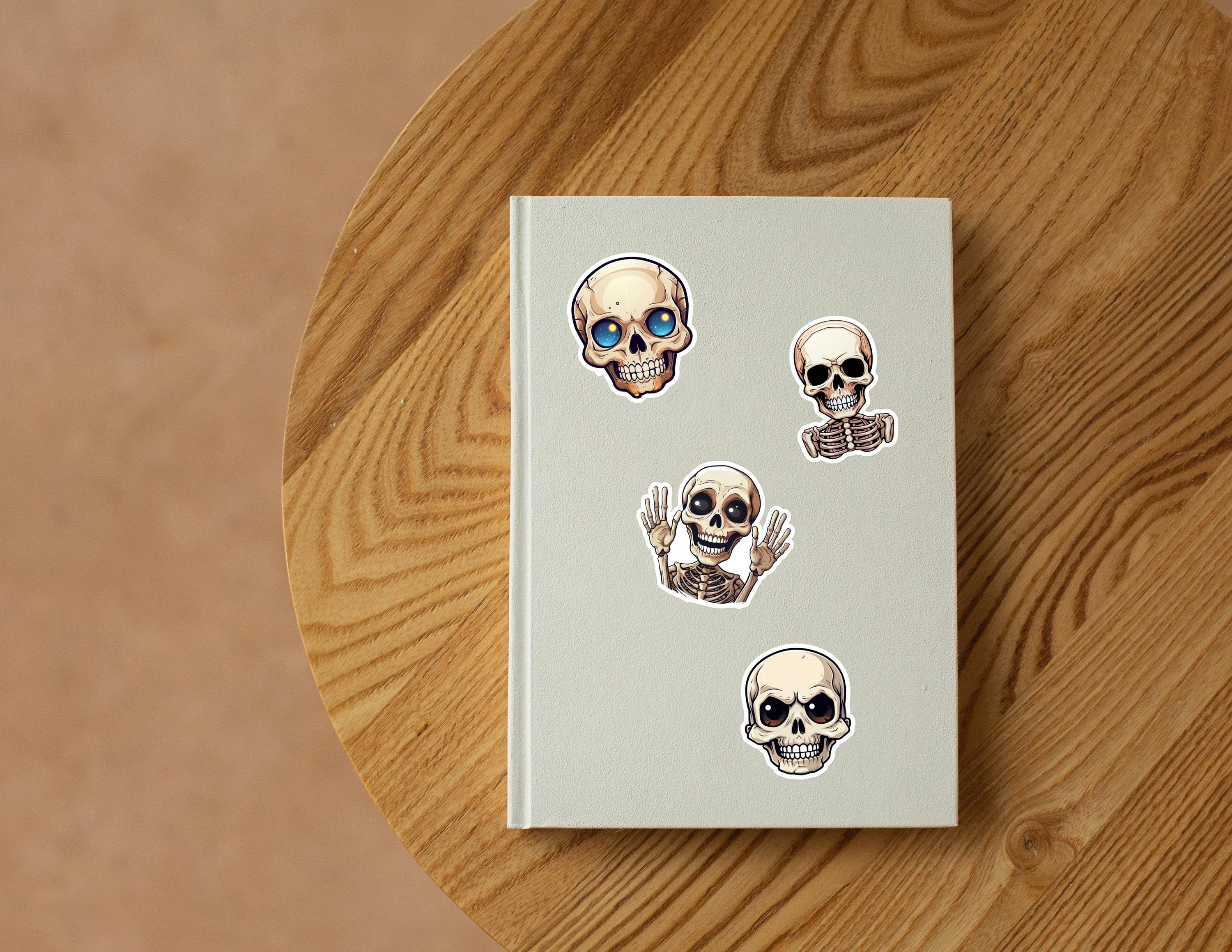 Halloween Holographic Skeleton Sticker Pack Planner Stickers - Etsy