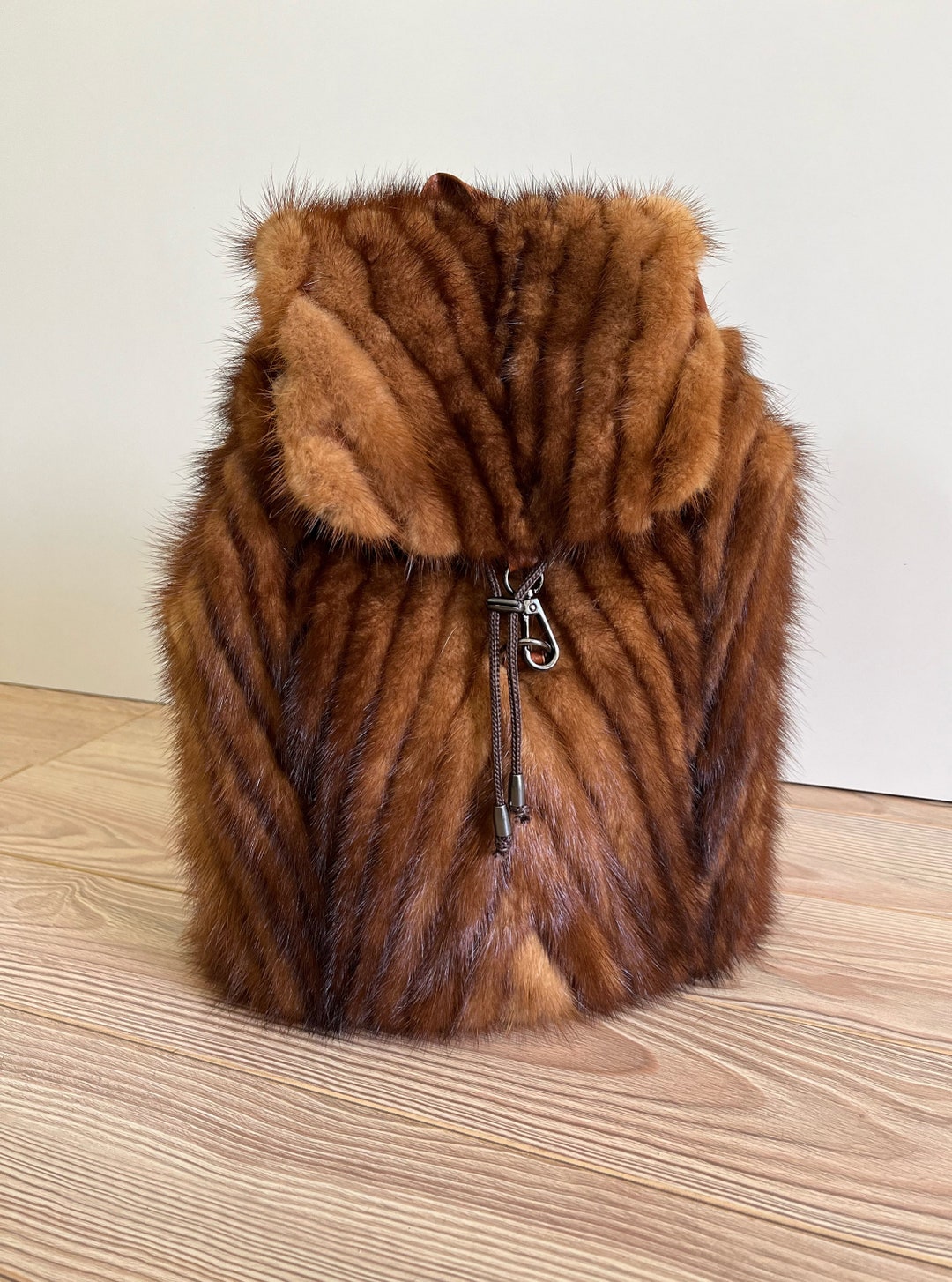 Mink Fur Backpack Luxury Fur Backpack Winter Fur Backpack - Etsy