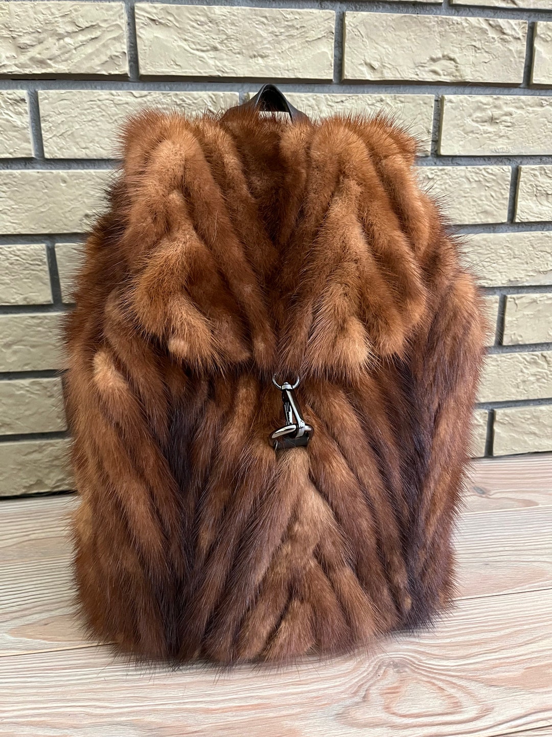 Mink Fur Backpack, Luxury Fur Backpack, Winter Fur Backpack, Women's ...