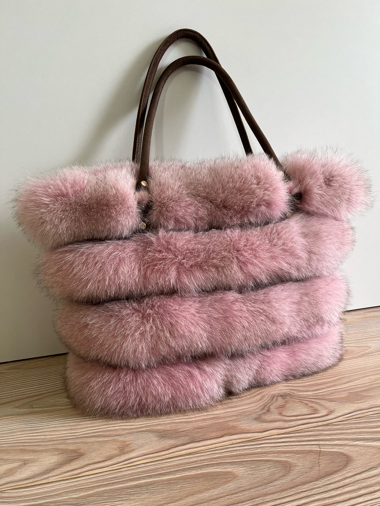 Fox Fur Handbag, Fox Fur Shoulder Bag, Luxury Fur Handbag, Women's ...