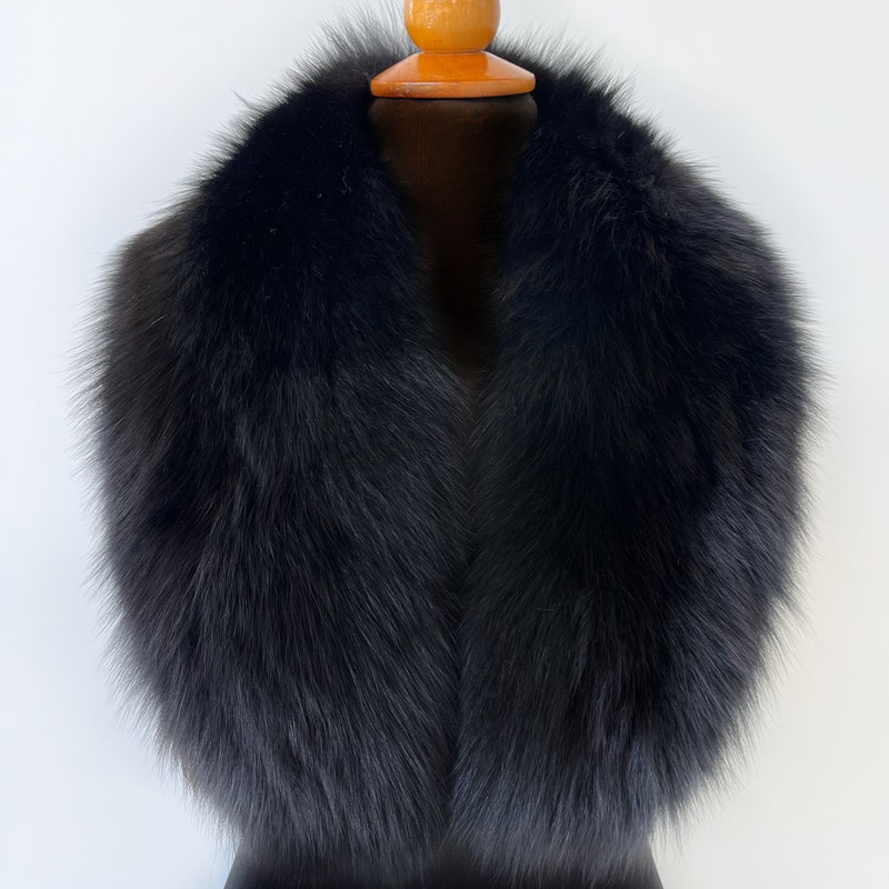 Black Fox Scarf and Cuffs - Etsy