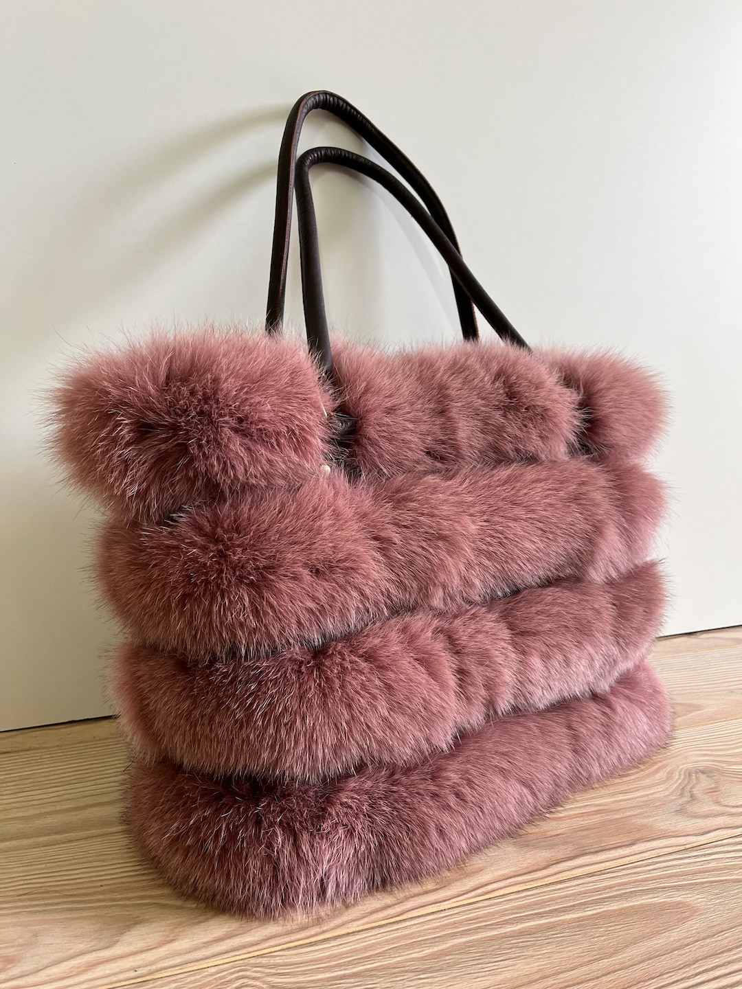 Fox Fur Handbag, Fox Fur Shoulder Bag, Luxury Fur Handbag, Women's ...