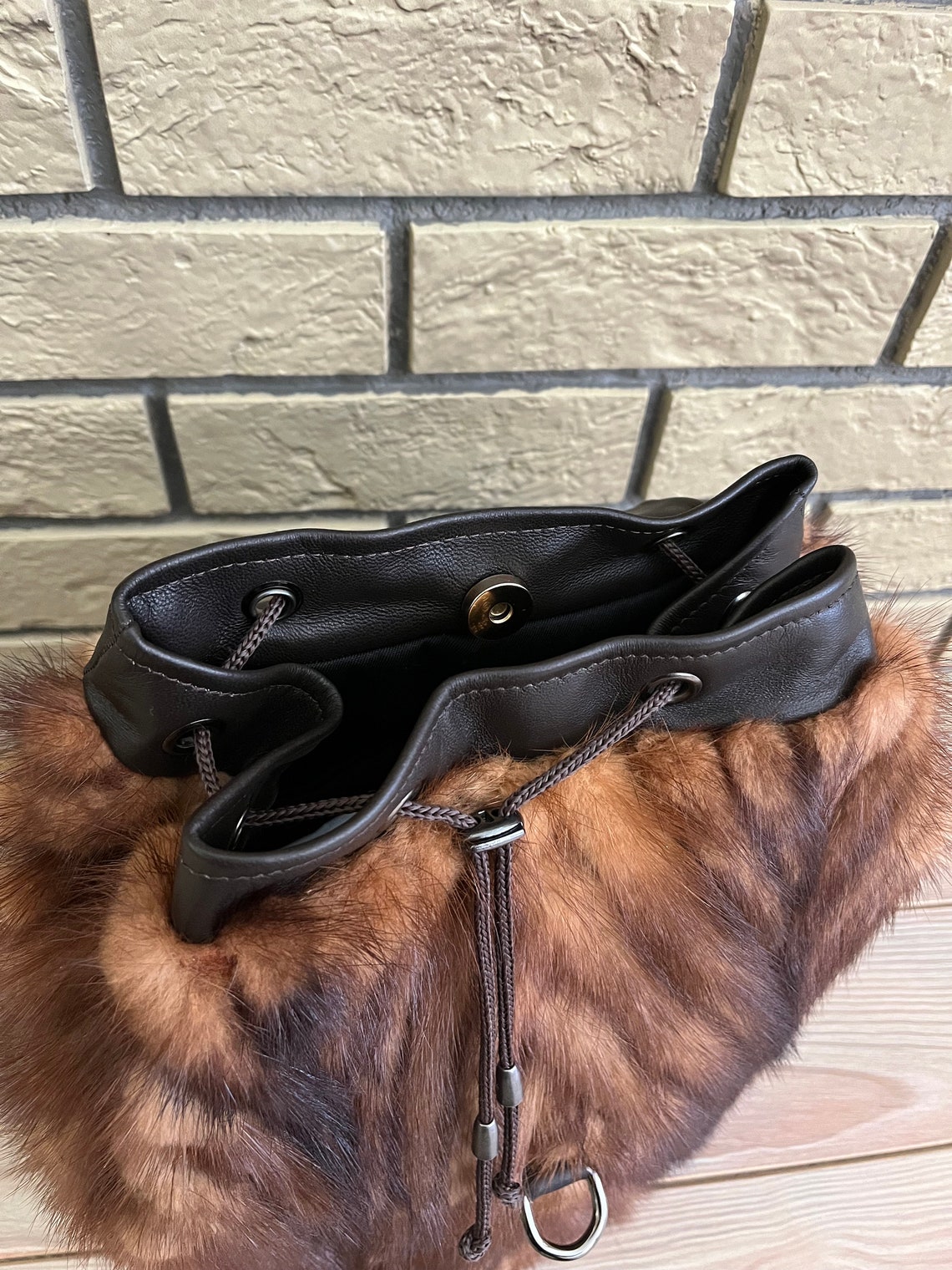 Mink Fur Backpack, Luxury Fur Backpack, Winter Fur Backpack, Women's ...