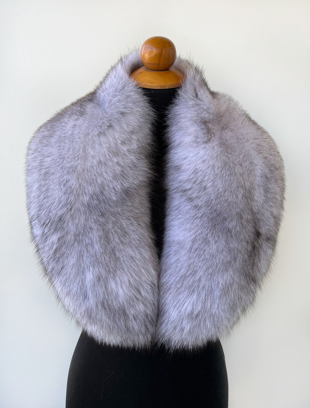 Luxury Detachable Fox Fur Colla for Coat, Real Fox Fur Collar, Fur ...