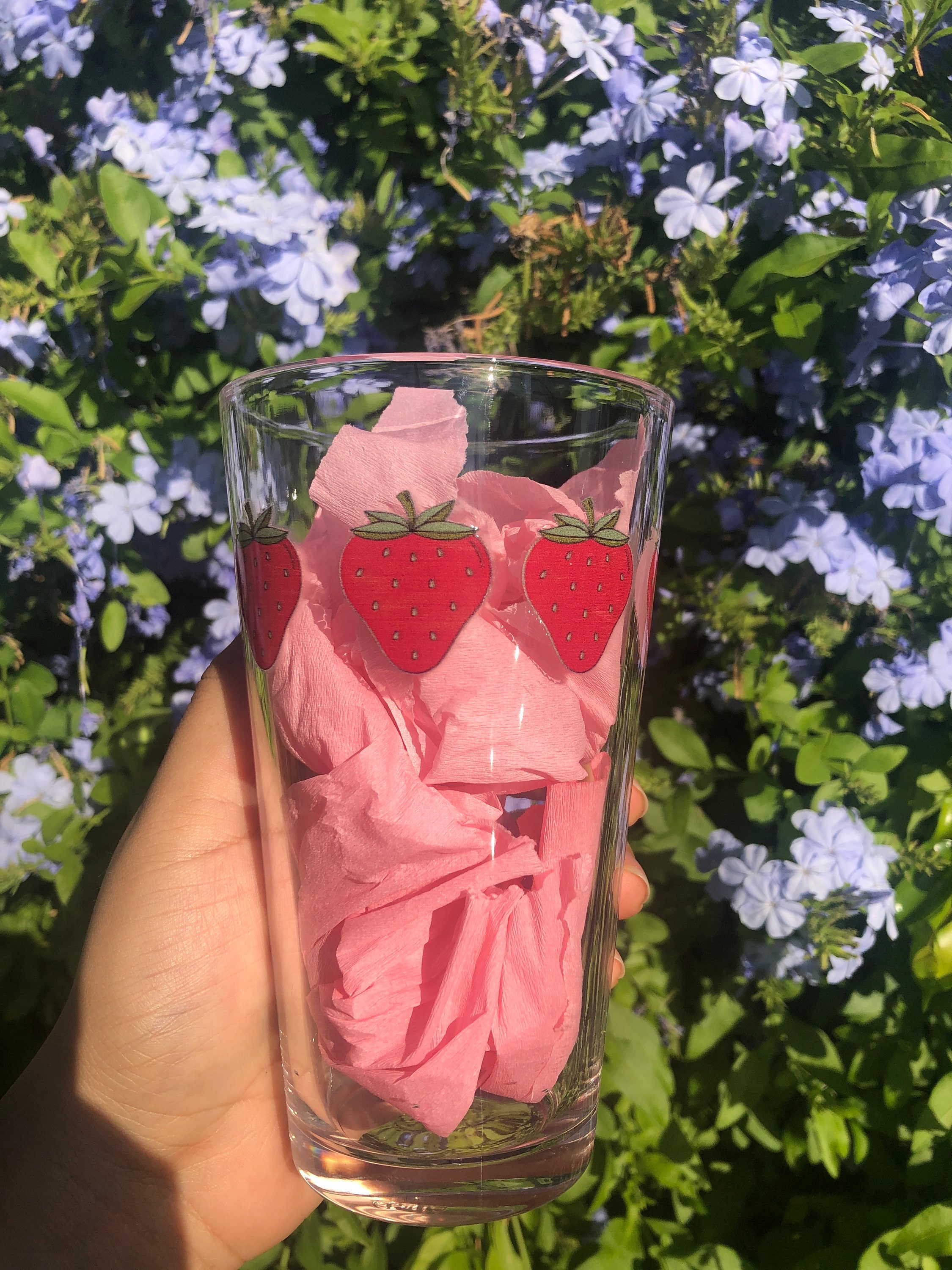 NANA Anime Strawberry Glass Cups, Set of 2, Manga Fan Gift - Etsy