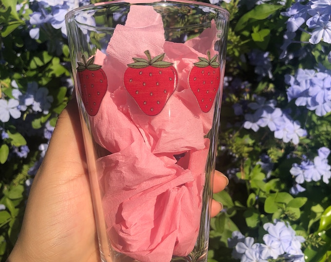 SET of 2 NANA Strawberry Cups Nanaxhachi Strawberry Glasses, Gifts for ...