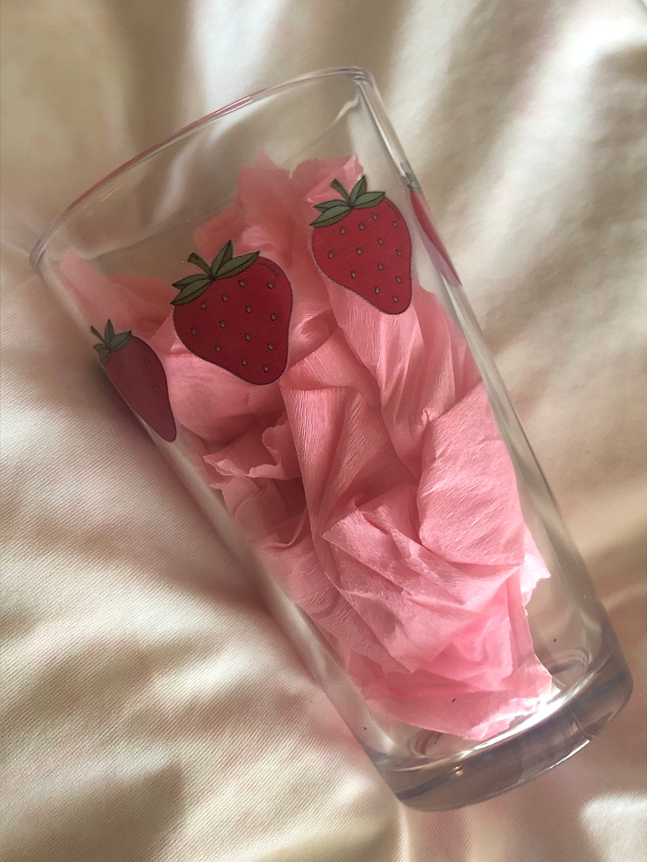 NANA Anime Strawberry Glass Cups, Set of 2, Manga Fan Gift - Etsy