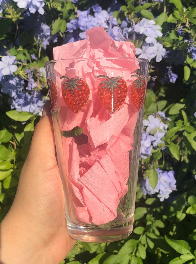 Nana Anime Strawberry Glass Cup, Gift for Anime Fans - Etsy