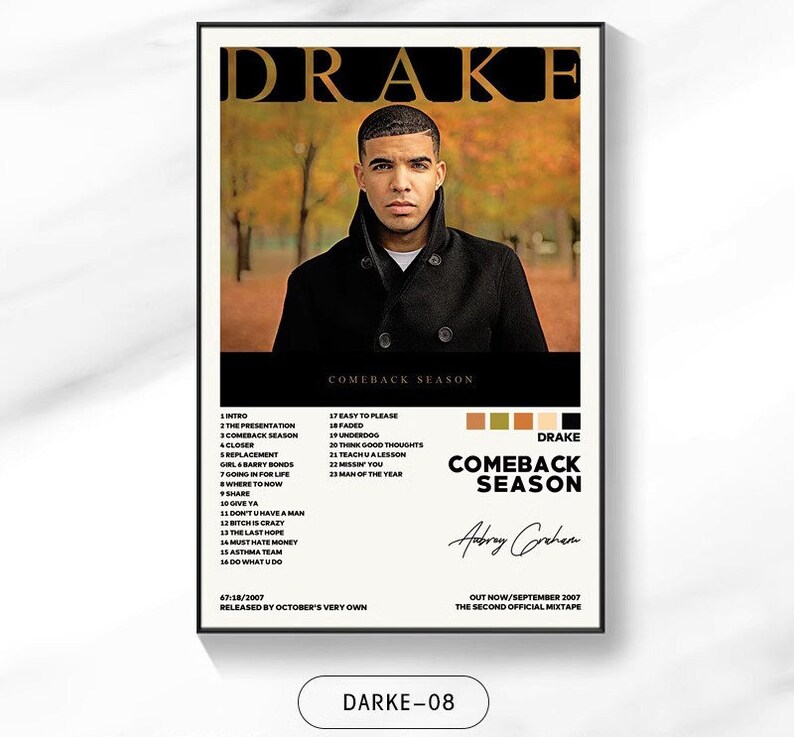 Drake Custom Album Cover Drake Poster Prints Custome Sizes - Etsy
