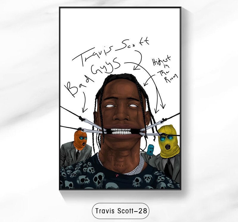Travis Scott Custom Music Album Cover Travis Scott Music Poster Prints ...
