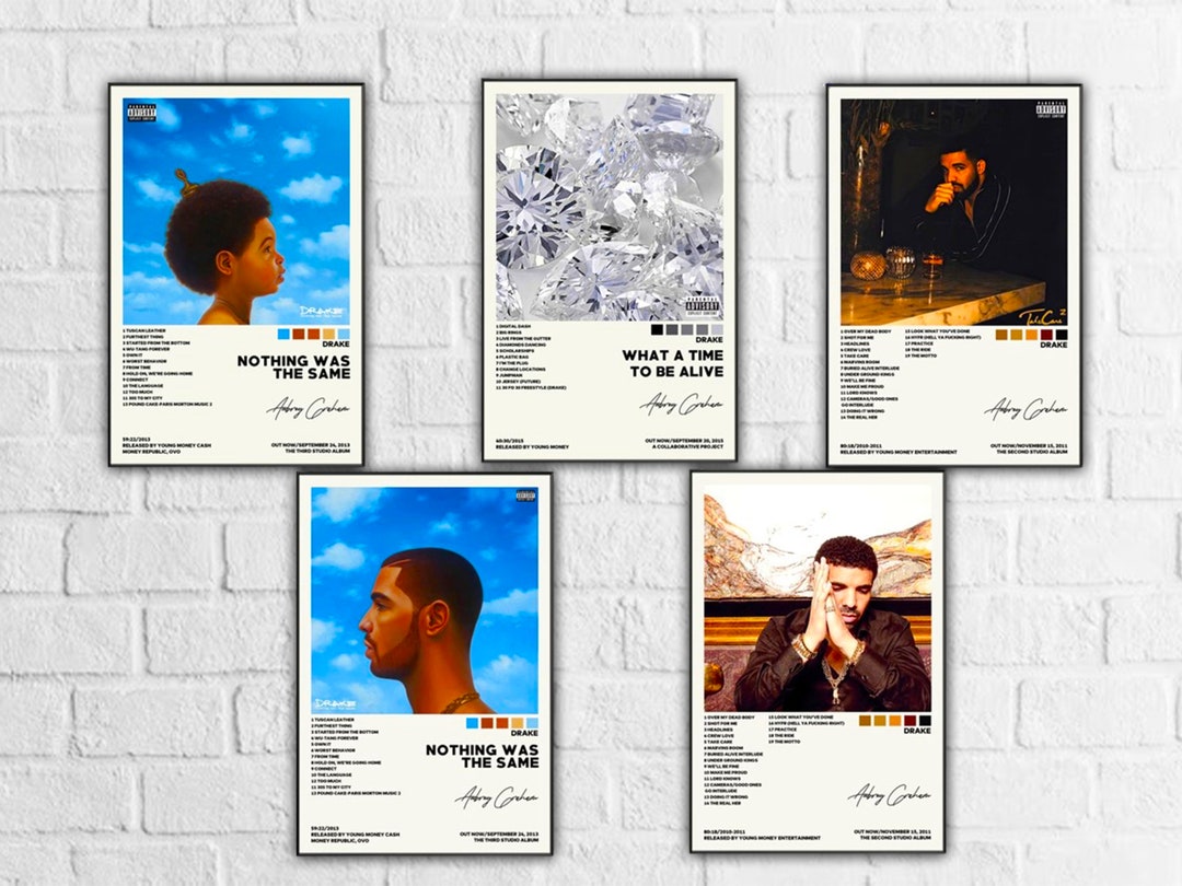 Drake Custom Music Album Cover Drake Music Poster Prints - Etsy Australia