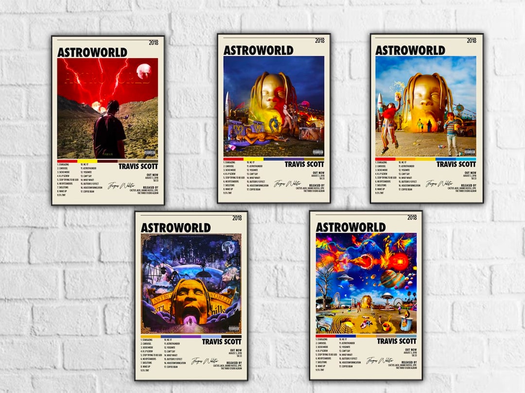 Travis Scott Custom Music Album Cover Travis Scott Music Poster Prints ...