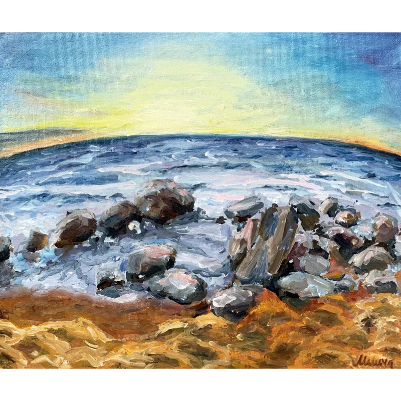 Beach Stone Art - Etsy