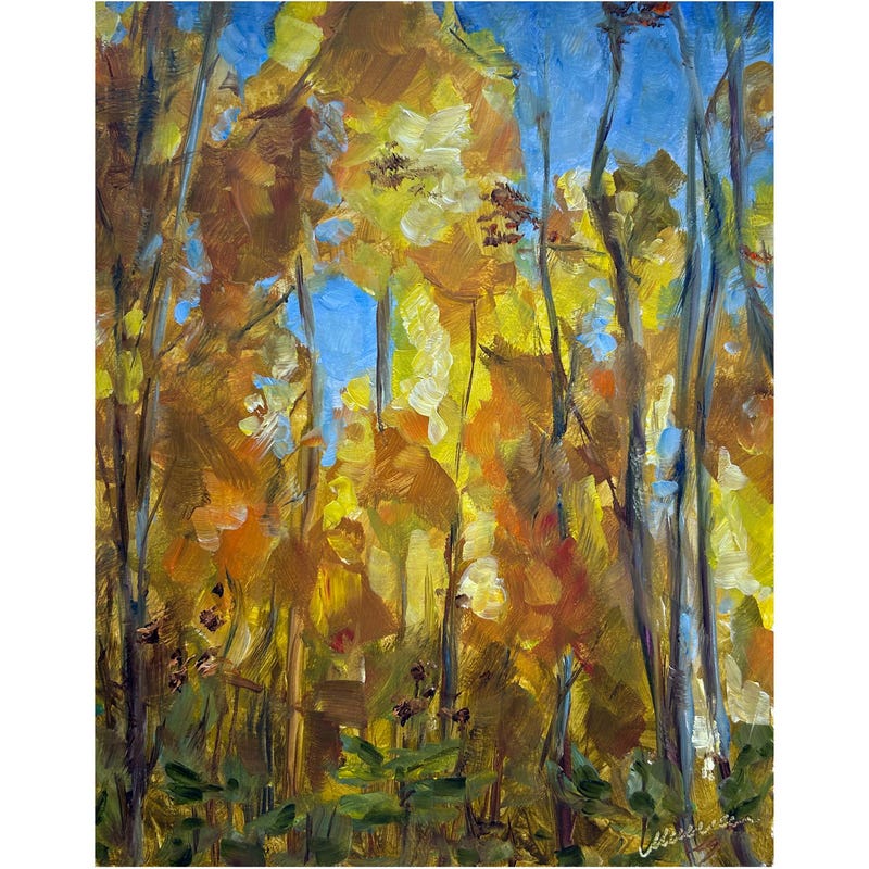 Fall Tree Painting - Etsy