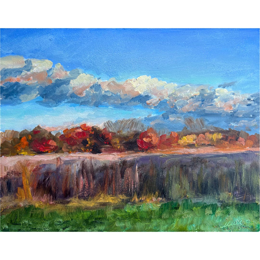 Wisconsin Painting ORIGINAL Farmland Art Countryside Landscape Oil ...